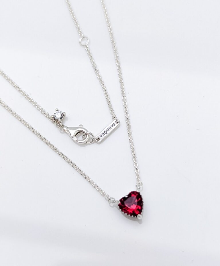 Love Ruby Stone Pendant - Silver Desire